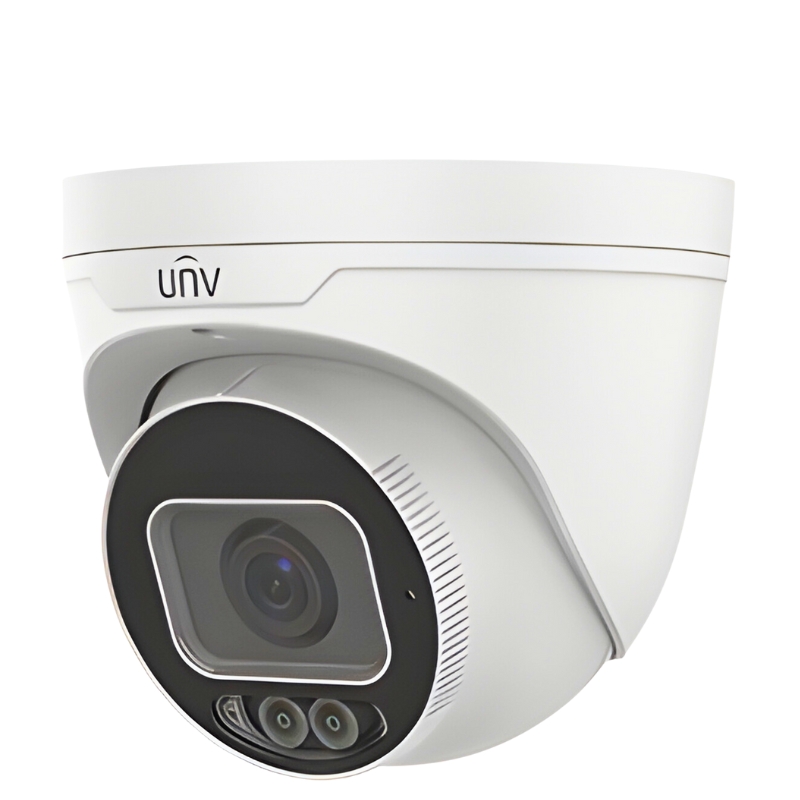 Uniview 4MP Turret Network Camera – ColorHunter, 24/7 Color, AI, Dual Illuminators, 2.8-12mm ...